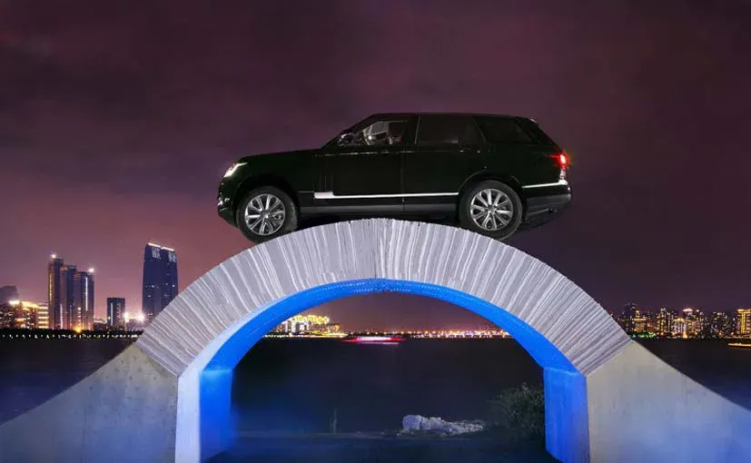 Range Rover Celebrates 45th Anniversary by Crossing Bridge Built From Paper
