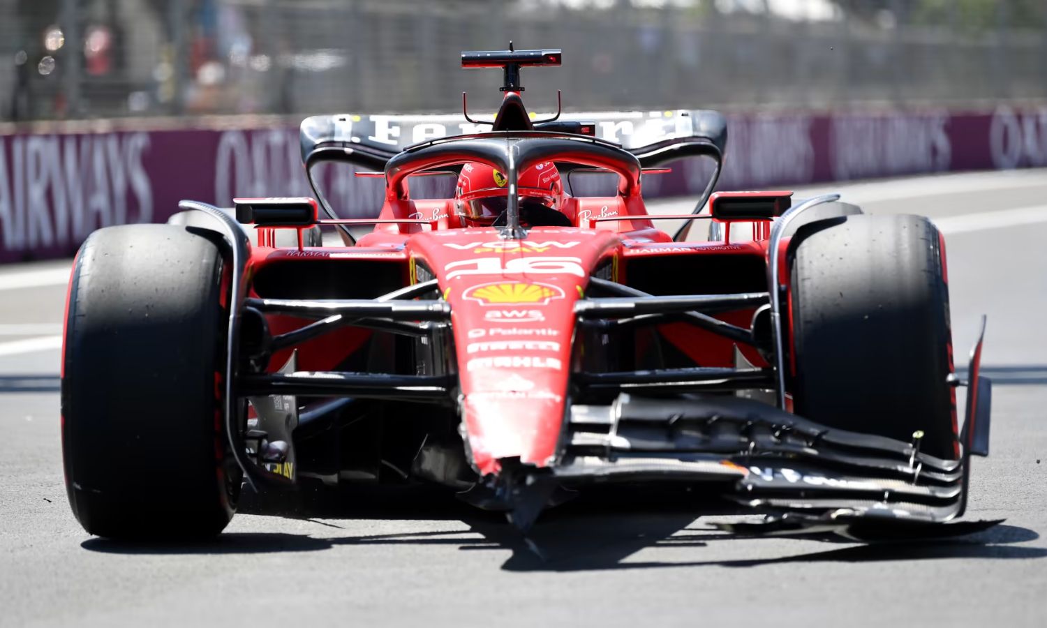 F1: Leclerc Grabs Pole For The Sprint Race At Baku Despite A Late Crash