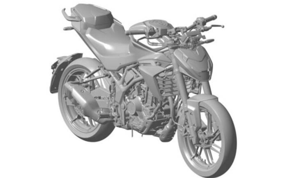 Hero Xtunt 2.5R Based Motorcycle Patent Image Leaked