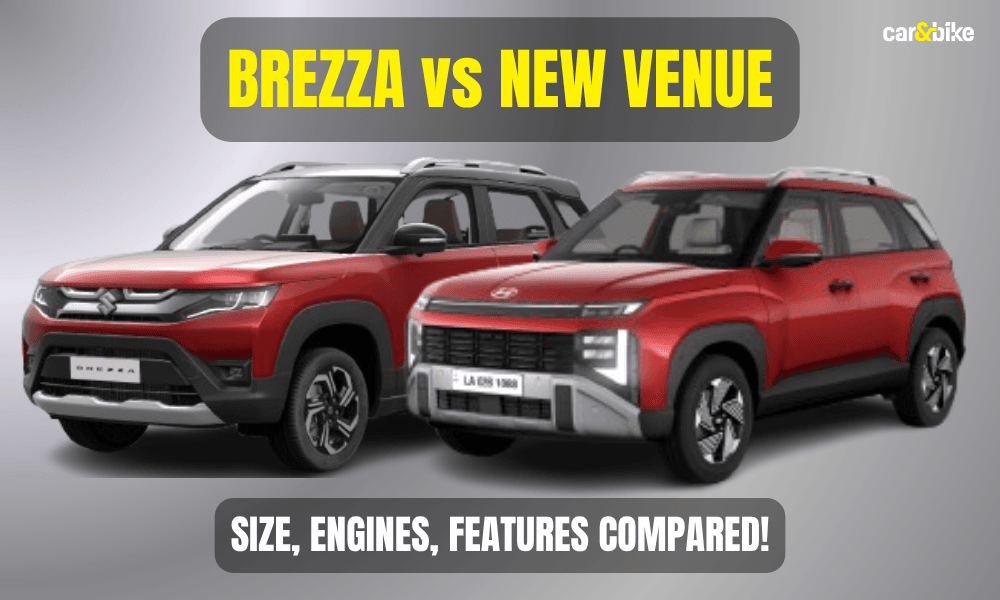 New Hyundai Venue vs Maruti Suzuki Brezza: Size, Features, Engines ...