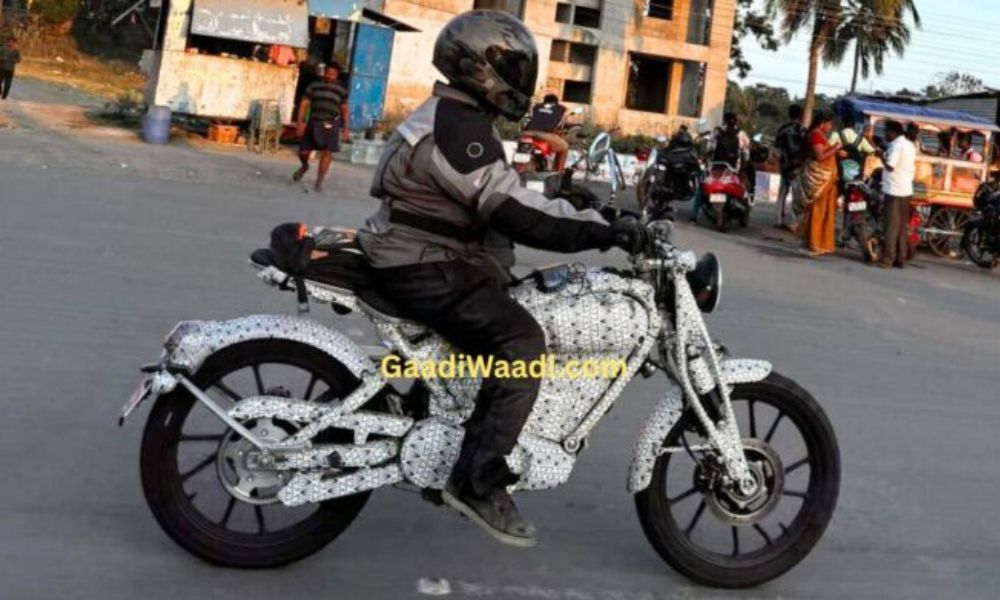 Royal Enfield Flying Flea C6 Electric Motorcycle Spotted Testing In India