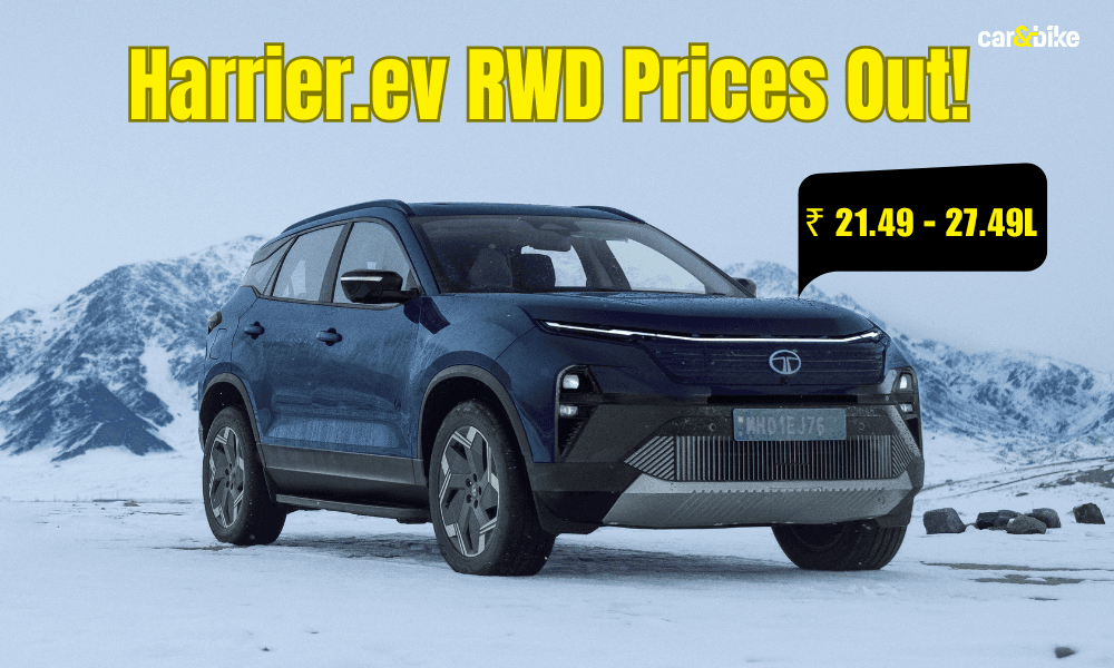 Tata Harrier EV RWD Prices Range From Rs 21.49 Lakh To Rs 27.49 Lakh ...