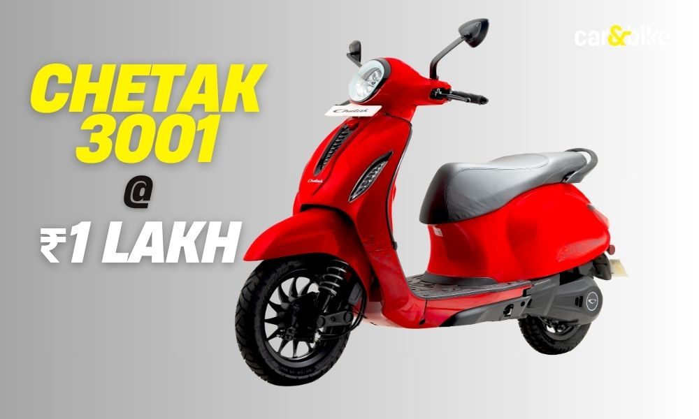 Bajaj Chetak 3001 Launched At Rs 1 Lakh: Gets 35L Underseat Storage ...