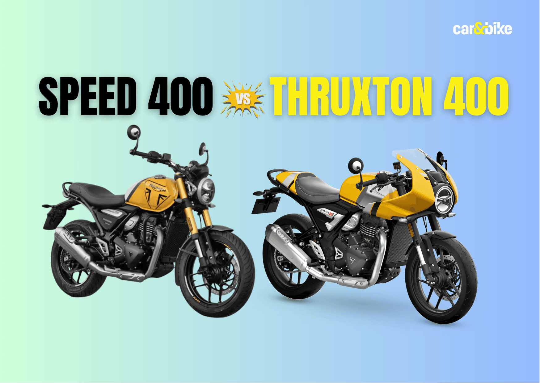 Triumph Thruxton 400 vs Speed 400: What’s Different?