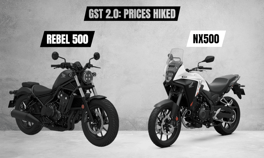 GST 2.0: Honda Rebel 500, NX500 Prices Hiked By Up To Rs 43,000
