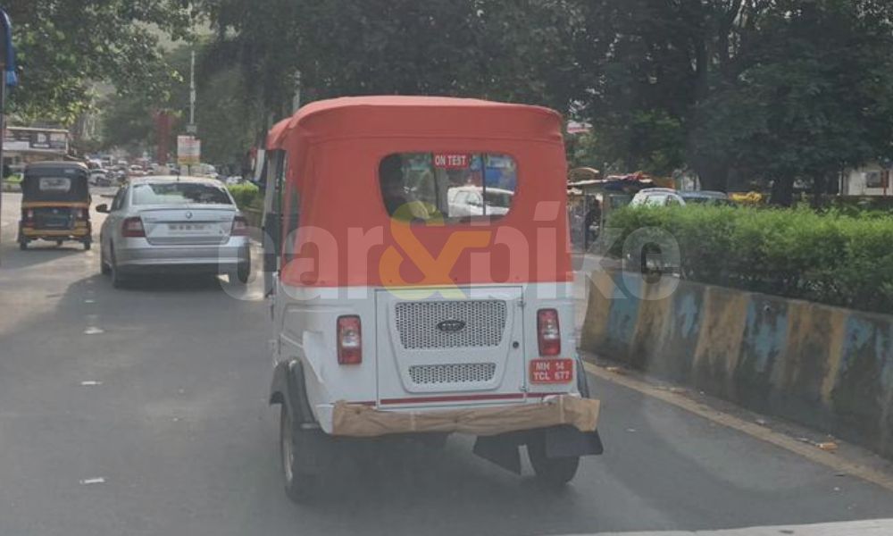 Bajaj RE Electric Rickshaw Spotted Testing In Mumbai
