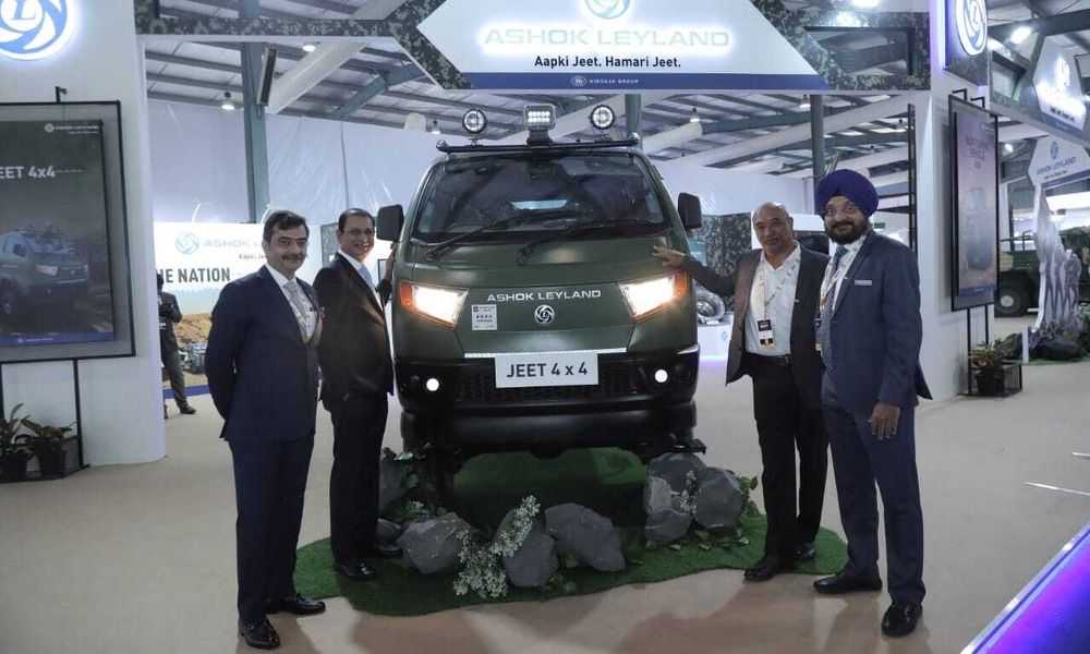 Ashok Leyland Showcases New Jeet 4×4, Light Bullet Proof Vehicle At ...